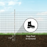 Garden Craft 48in H Molded White Plastic Step-in Post, Fence Post ...