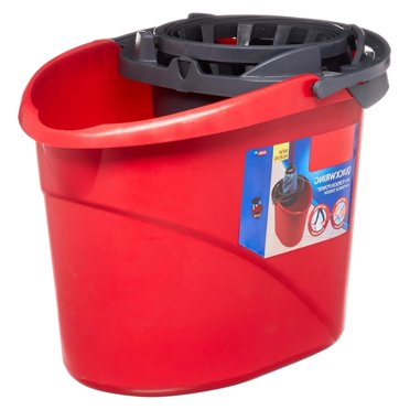 O-Cedar QuickWring Bucket, 2.5 Gallon Mop Bucket with Handle Wringer ...