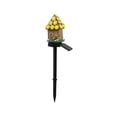 Solar Light Post, Solar Resin House Ground Mounted Lamp, Outdoor ...