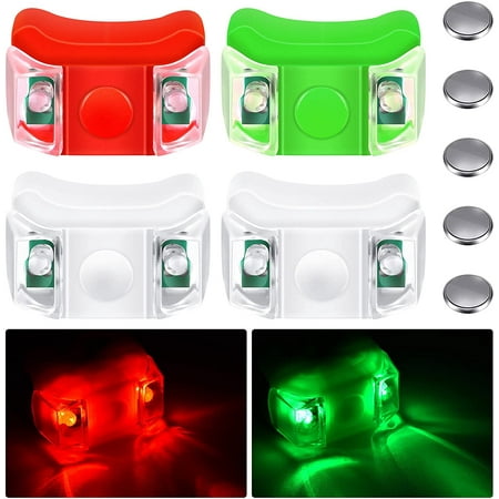 4 Pieces Boat Bow Lights LED Boat Navigation Lights with 5 Pieces ...