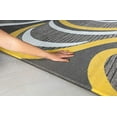 Glory Rugs Modern Swirls Carpet, 8x10, Yellow, Sevilla Collection 4817A ...