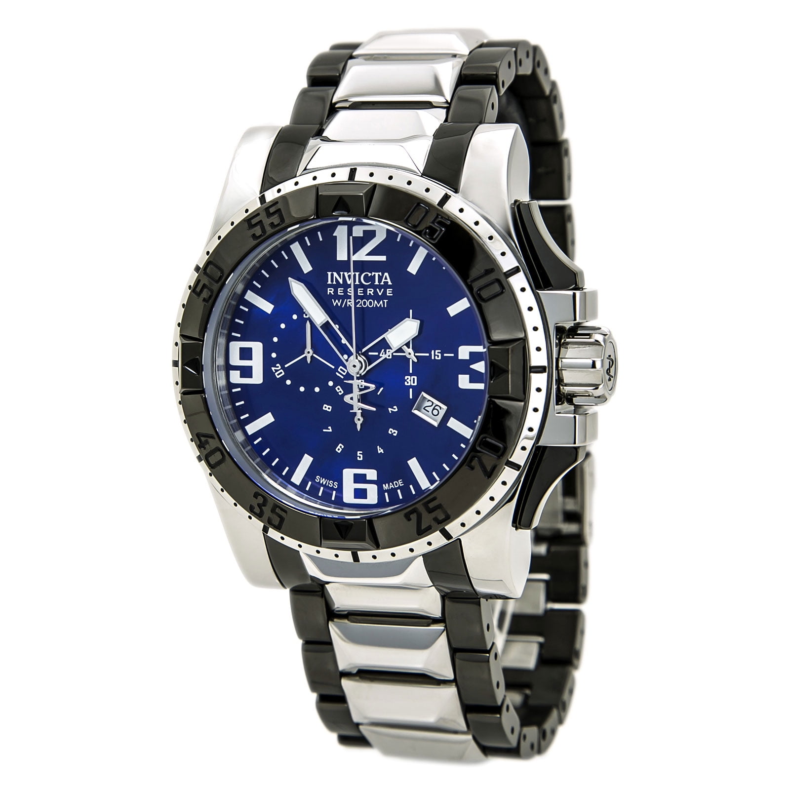 Invicta Men's 80562 Excursion Chronograph Blue Dial Two Tone Steel Dive Watch - Walmart.com