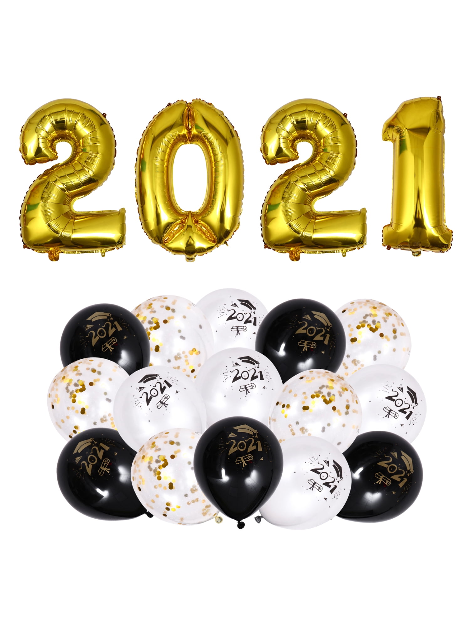 19pcs Graduation Party Balloons Set Birthday Party Background ...