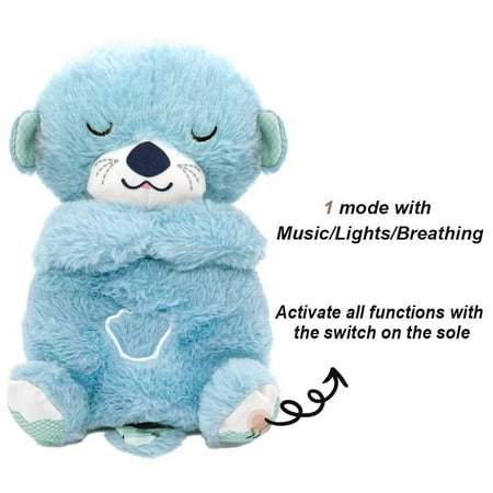 Breathing Otter Plush Soothing Bear Baby Sleep Snuggle Buddy Teddy ...