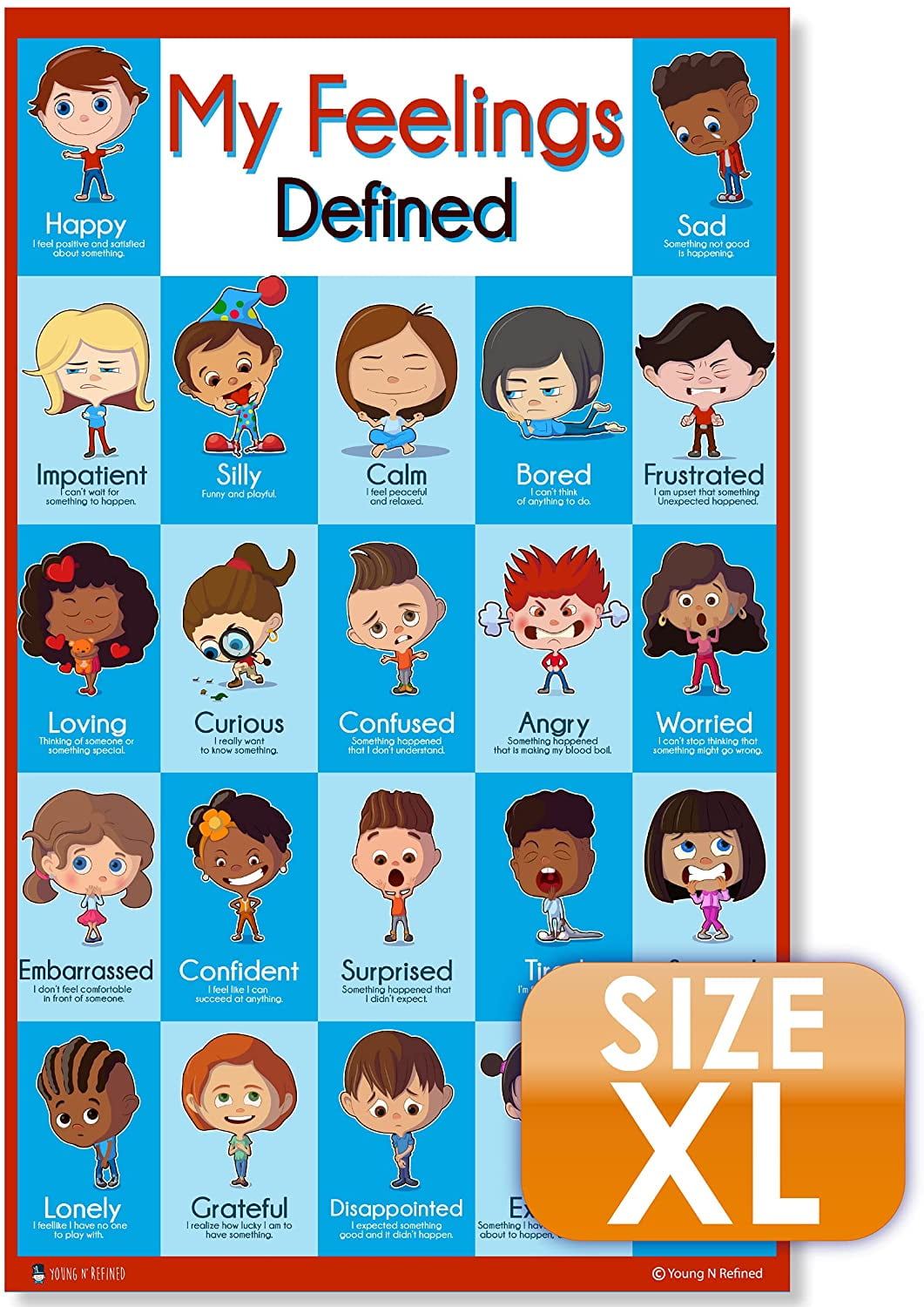 My Feelings Defined PosterTool for teaching processing 22 different ...