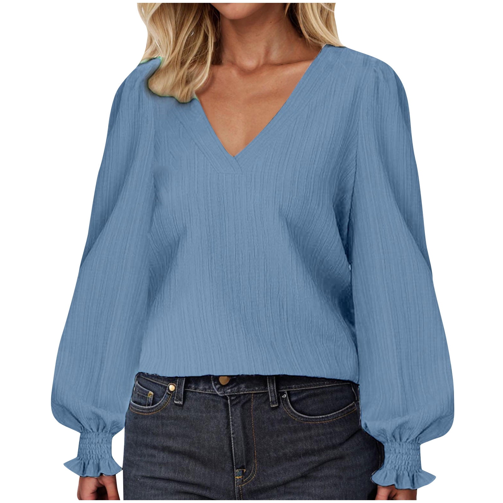 Click here for Gigrtijin Women Lantern Long Sleeve Blouse 2025 Sp... prices