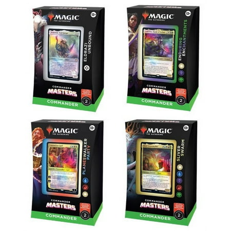 Magic: The Gathering - Commander Masters Commander Deck Display - All 4 ...