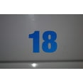 Blue Vinyl Number Stickers (4 of Each Number) - Choose Size From 1" to ...