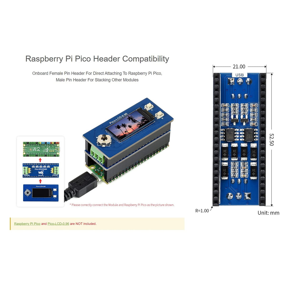 Buy 2-Channel RS485 Module HAT Breakout Shield for RPI Raspberry Pi ...