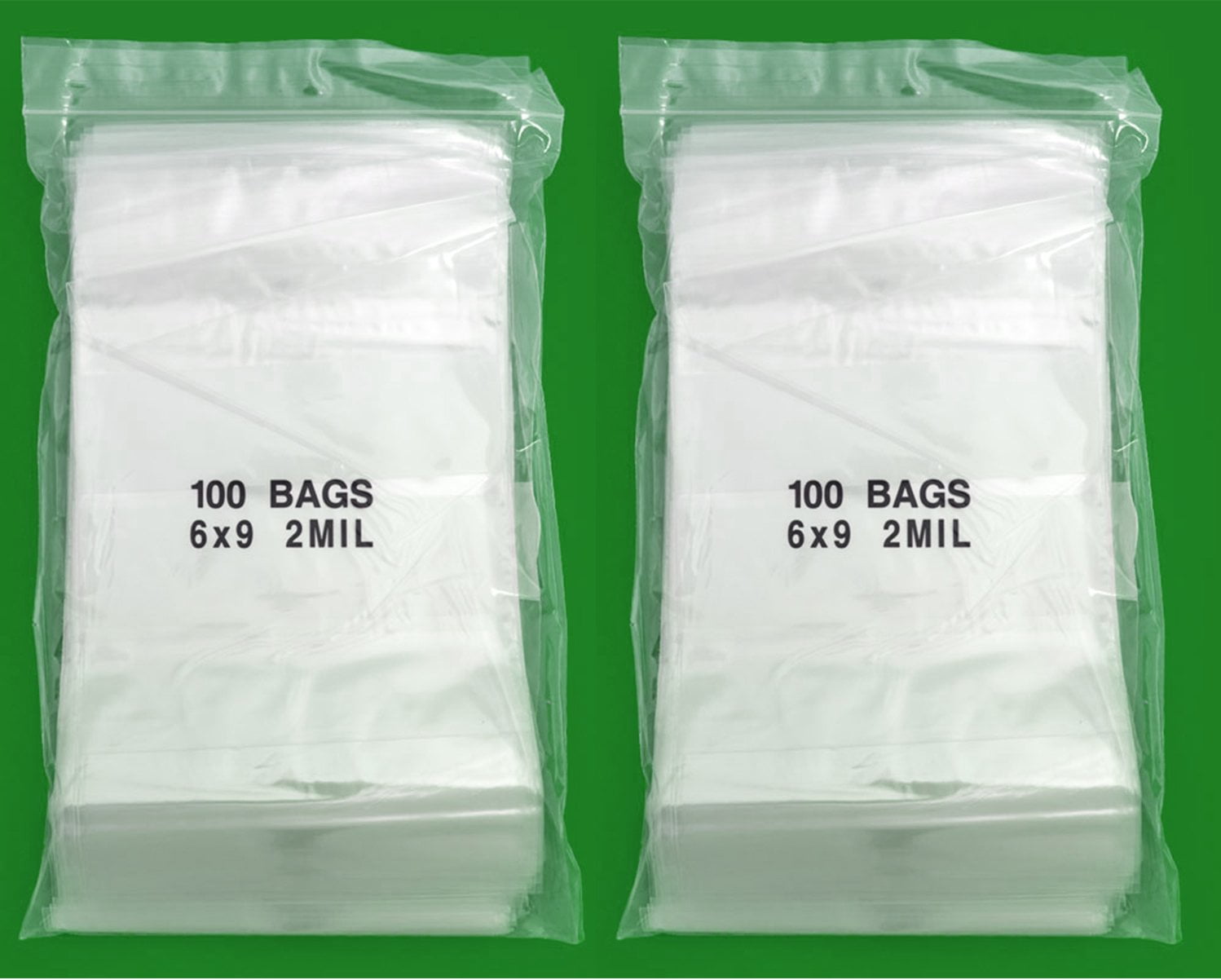 200 Clear Reclosable Zipper Bag (6'' x 9'') - 2 Mil Thick, by Amamax ...