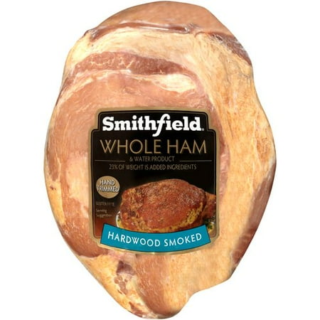 Smithfield Hardwood Smoked Whole Bone-In Ham, 18-22lbs. - Walmart.com