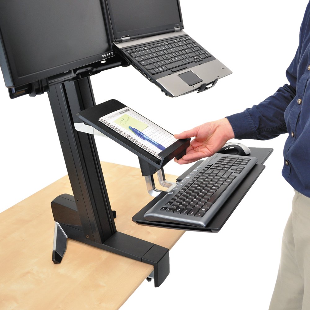 Ergotron WorkFit-S Tablet/Document Holder, 7 1/4 x 1 1/2 x 10 3/4 ...