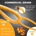 100 FT Construction String Lights 100 W 11 Bulbs E26 Base IP65 ...