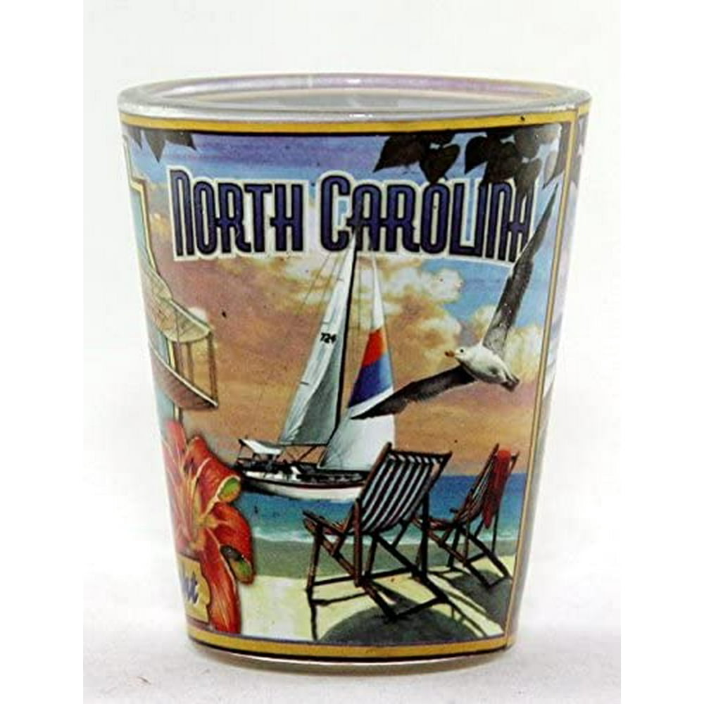 North Carolina State Mural Shot Glass jks - Walmart.com - Walmart.com