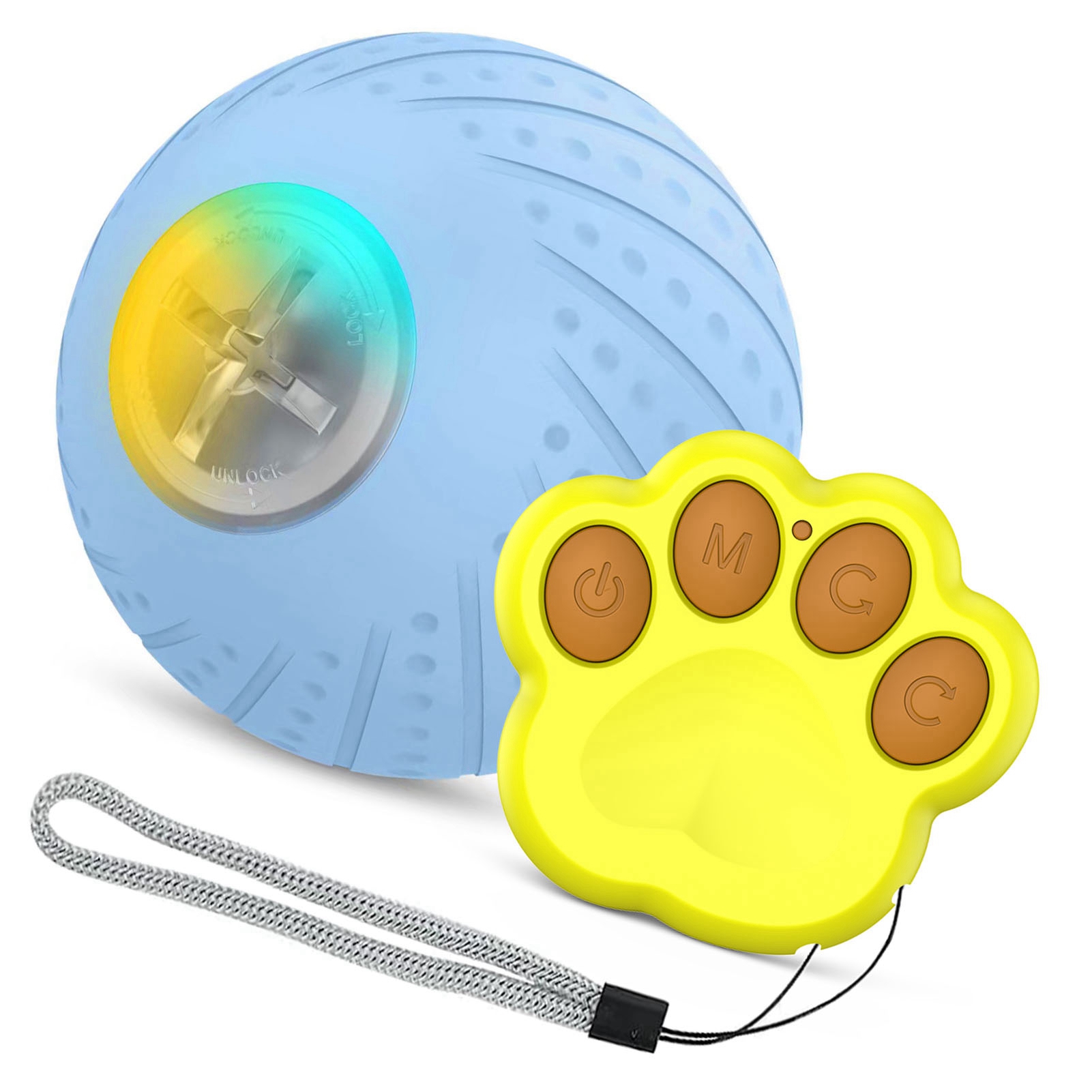 Dog Training Ball, Indestructible Interactive Dog Chewing Ball for ...