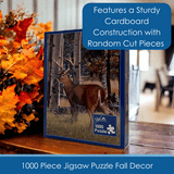 Gift Essentials Jigsaw Puzzle 1000 Piece, Whitetail Deer, Fall, Adults ...