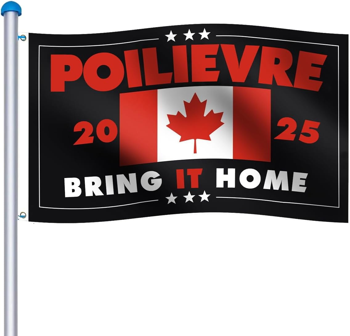 shiyou-2025 Pierre Poilievre Flag 3x5 Ft, Premium Outdoor Pierre Poilievre Plags with Two Brass ...