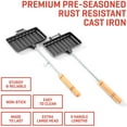 XL Pie Irons Cast Iron Sandwich Maker - Mountain Japanese Sandwich ...