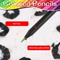 Art Supplies for Kids and Adults, 7 Color in 1 Black Wooden Rainbow ...