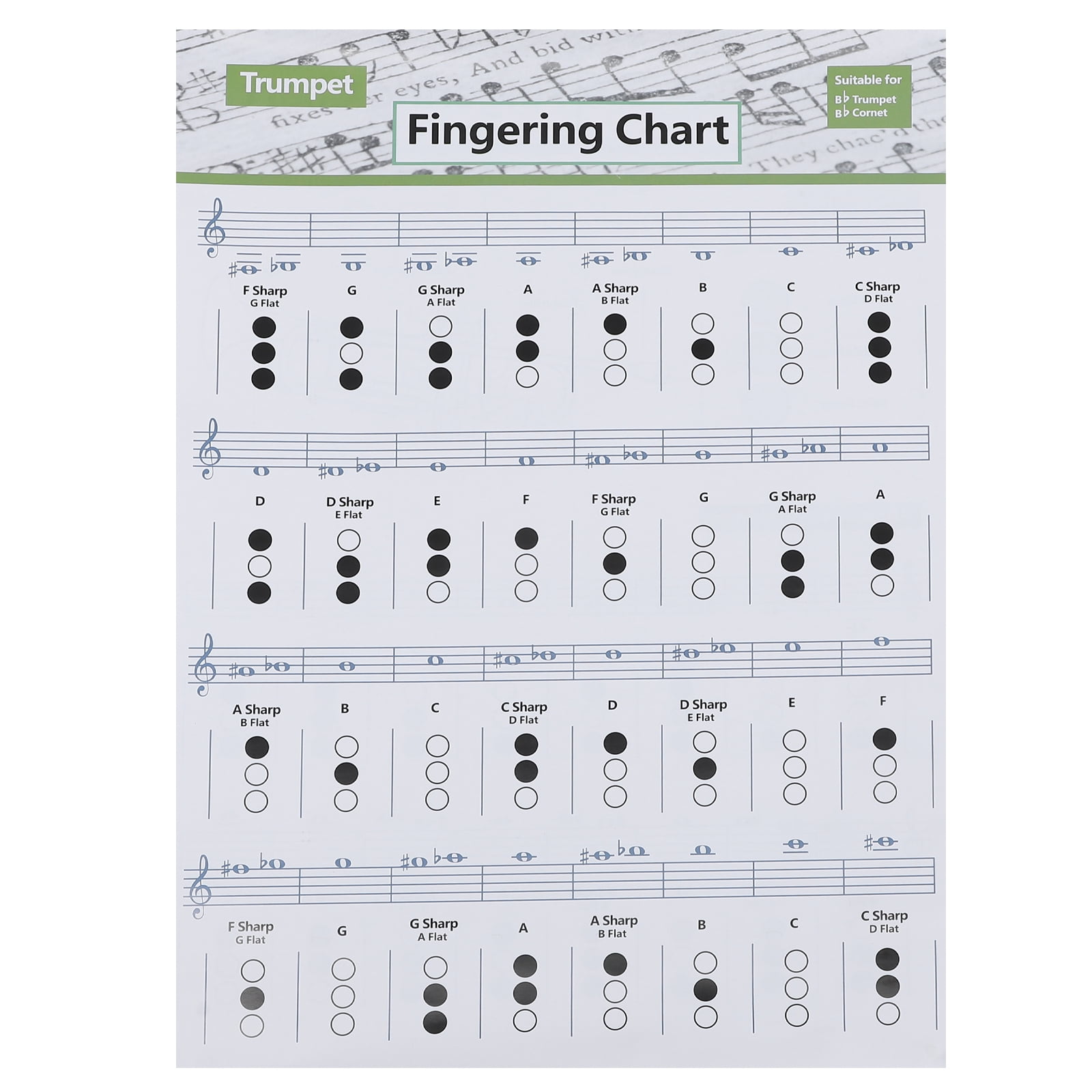 Printable Bass Clarinet Finger Chart