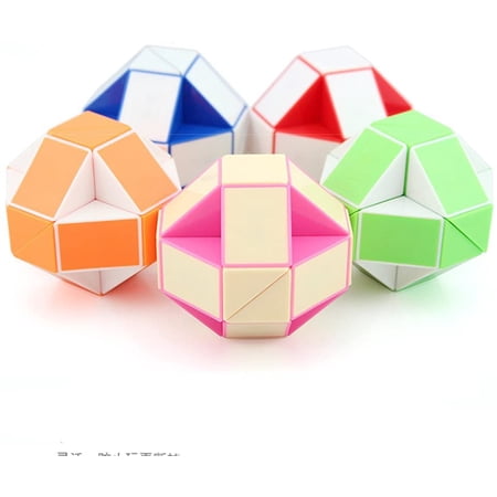 Magic Snake Twist Puzzle Twisty Toy Collection 24 Wedges Magic Ruler ...