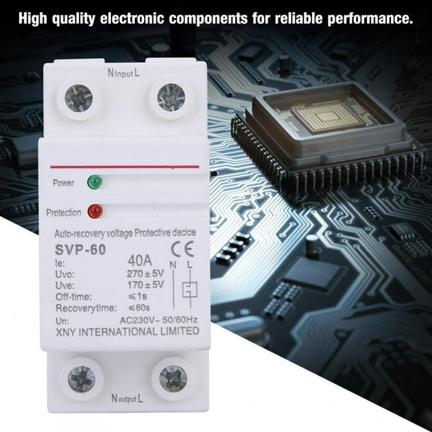 Voltage Reconnect Device, 230V 40A Automatic Recovery Overvoltage ...
