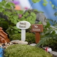 SPRING PARK 1Pcs Mini Resin Fingerpost Garden Landscape Ornament ...