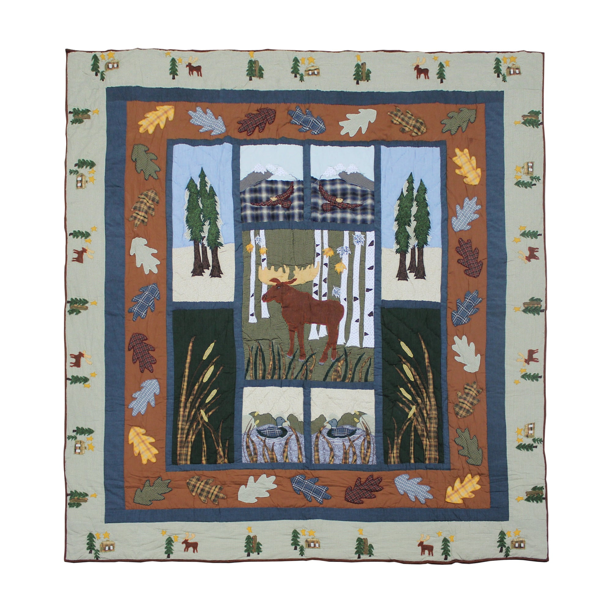 Moose Quilt (King) - Walmart.com