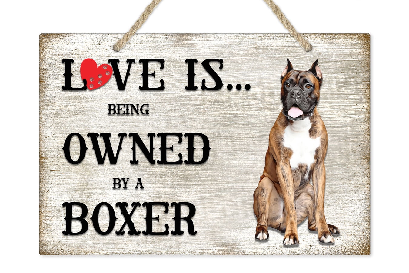 Boxer Dog Signs