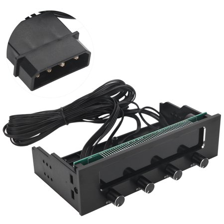 4 Fans Computer Fan Controller, STW 6041 4 Channel CPU Temperature ...