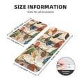 Kitchen Floor Mat 2 Sets Crystal Velvet Non-Slip Backing Water ...