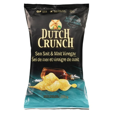 Old Dutch Old Durch Dutch Crunch Sea Salt & Malt Vinegar Potato Chips ...