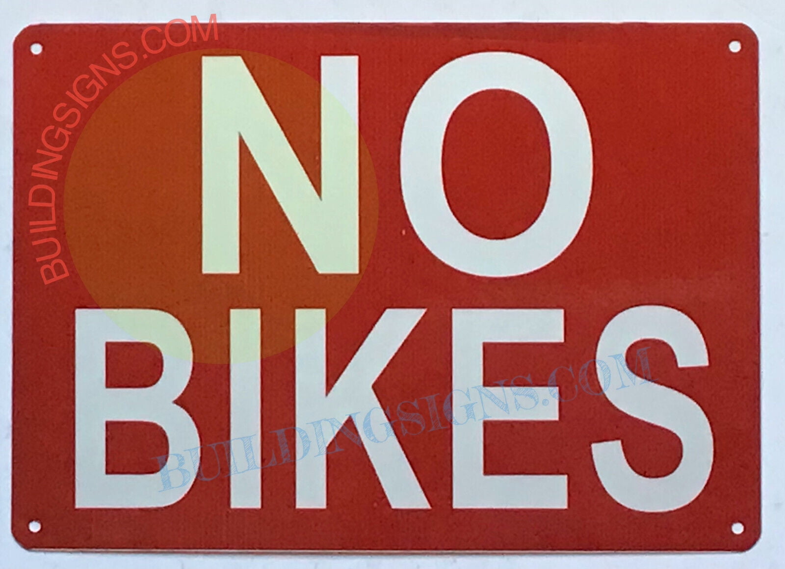 NO BIKES SIGN((7x10,RED,ALUMINUM) -ref19722 - Walmart.com