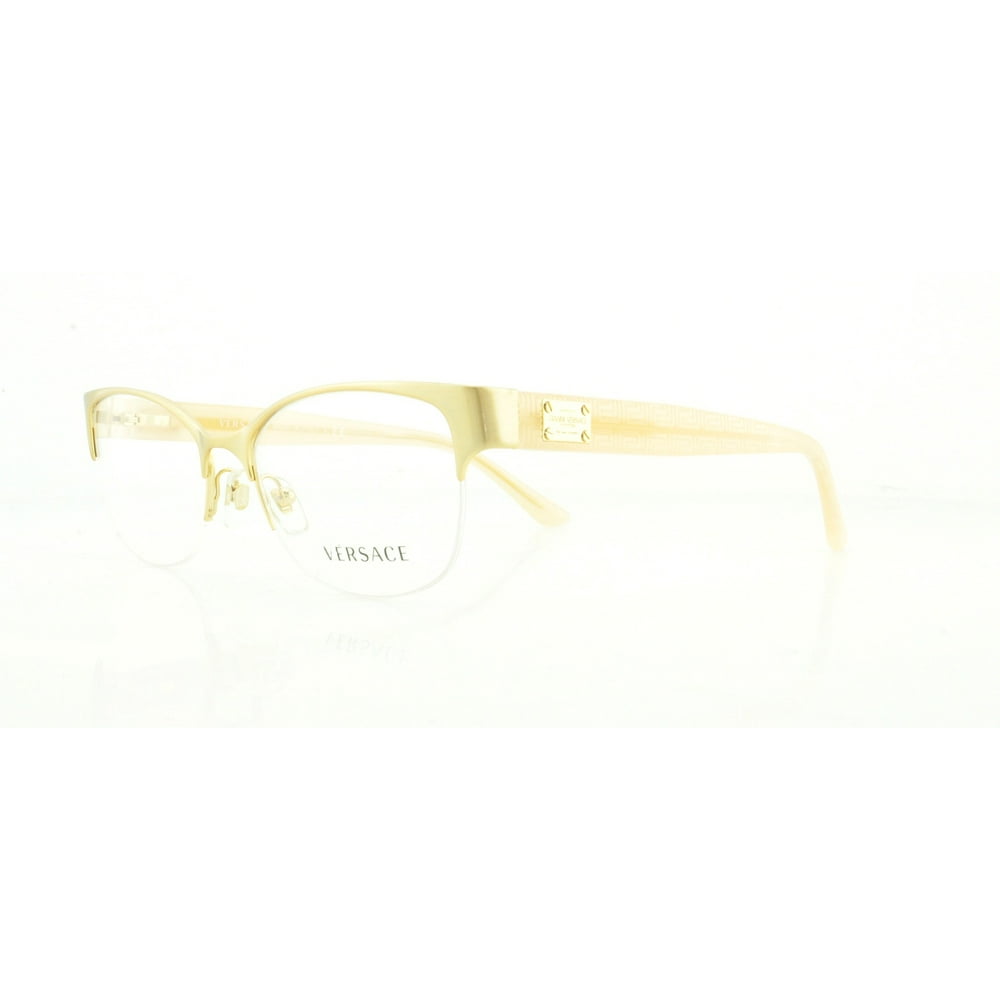 VERSACE Eyeglasses VE 1222 1196 Brushed Gold 53MM - Walmart.com - Walmart.com
