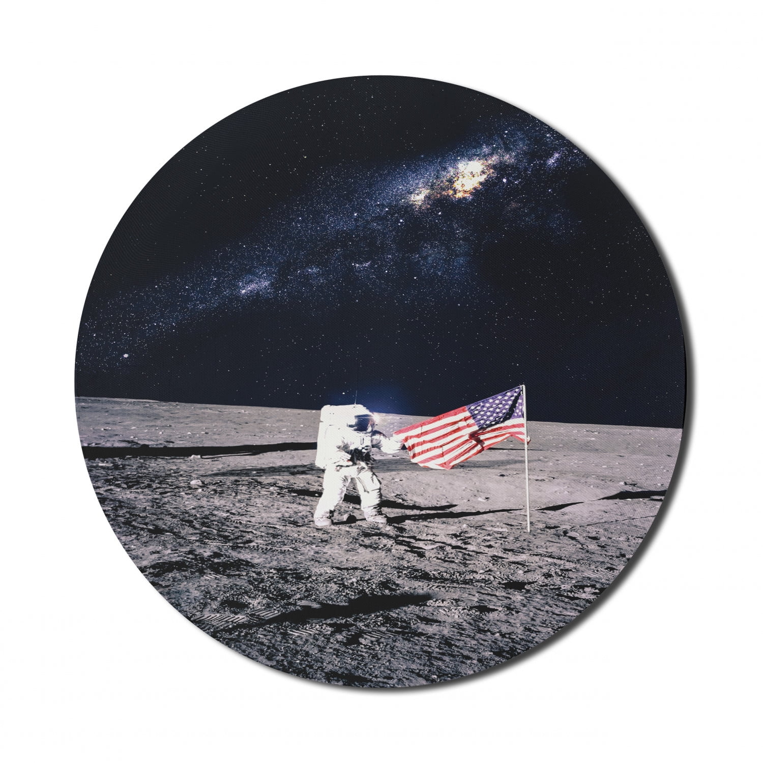 Outer Space Mouse Pad for Computers, Moon Astronaut on Universe with ...