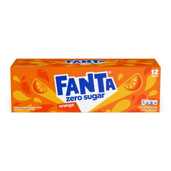 Fanta Zero Sugar Orange Fruit Soda 20 fl oz Bottle Caffeine-Free Fizzy ...