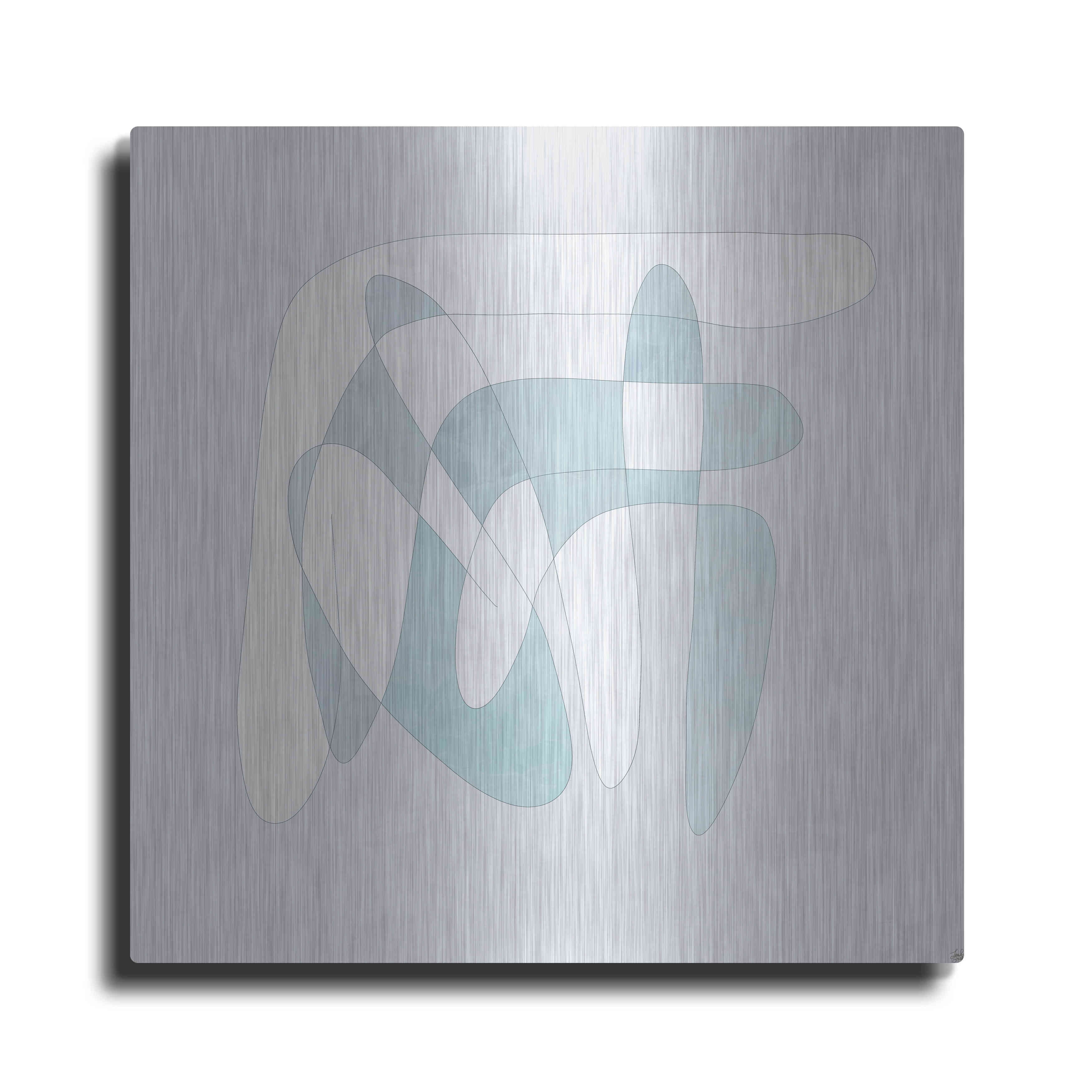 Luxe Metal Art 'Light Line N Fill 1' by Line and Brush, Metal Wall Art ...