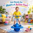 Bouncing Ball with Handle & Pump, Balance Jumping Ball Pogo Hopper with ...