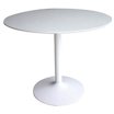 Lowry White Round Dining Table with Metal Base - Walmart.com