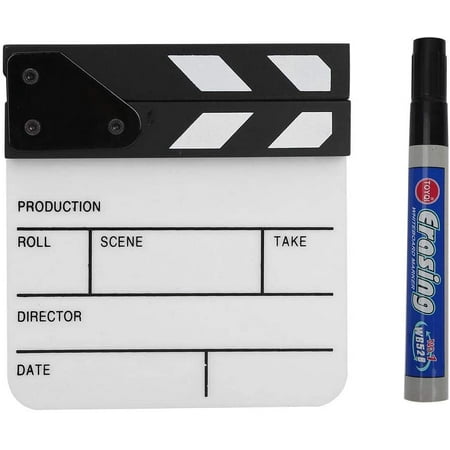 Lumana Mini Acrylic Clapperboard Director's Film Clapboard Easy Wipe ...