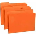 File Folder, 1/3 Cut Tab, Letter Size, Orange, Great for Organizing and ...