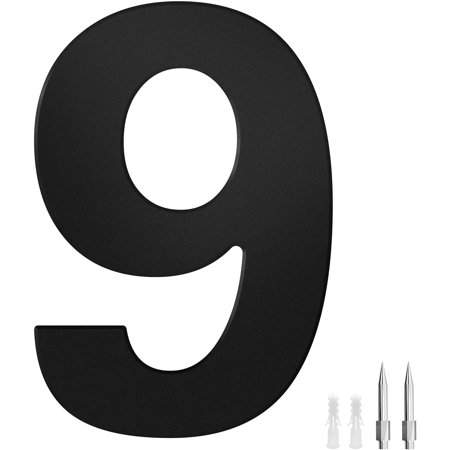 8 inch Floating House Address Number Stainless Aluminum alloy Modern ...