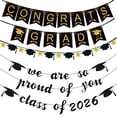 HaCpiu 2026 Graduation Cupcake Toppers Decor, Cartoon Graduate Grad Cap ...
