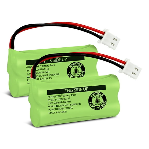 2.4V 300mAh Ni-MH Cordless Phone Battery Pack, Compatible with AT&T and ...