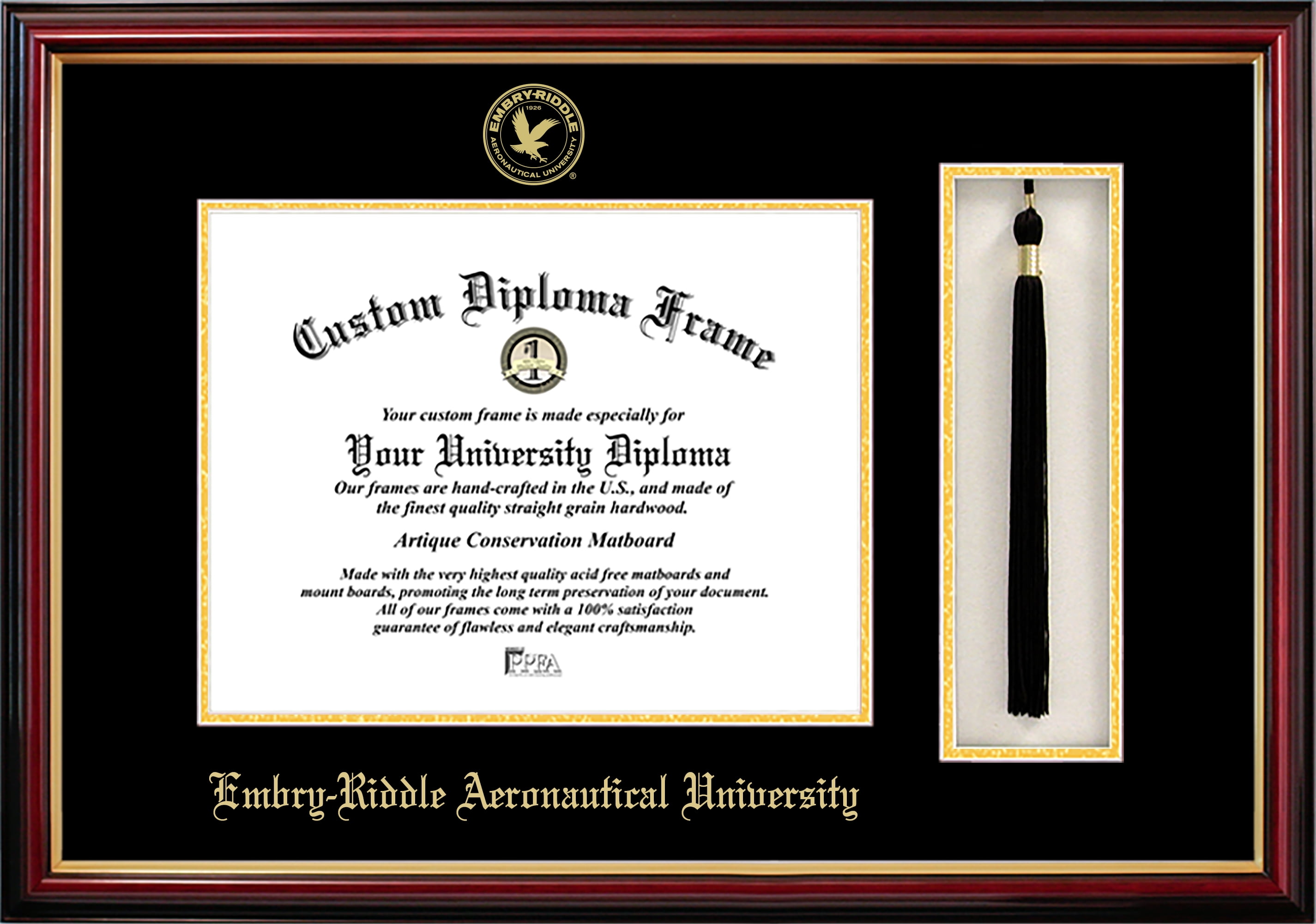 Embry - Riddle University 8.5" x 11" Tassel Box and Diploma Frame ...