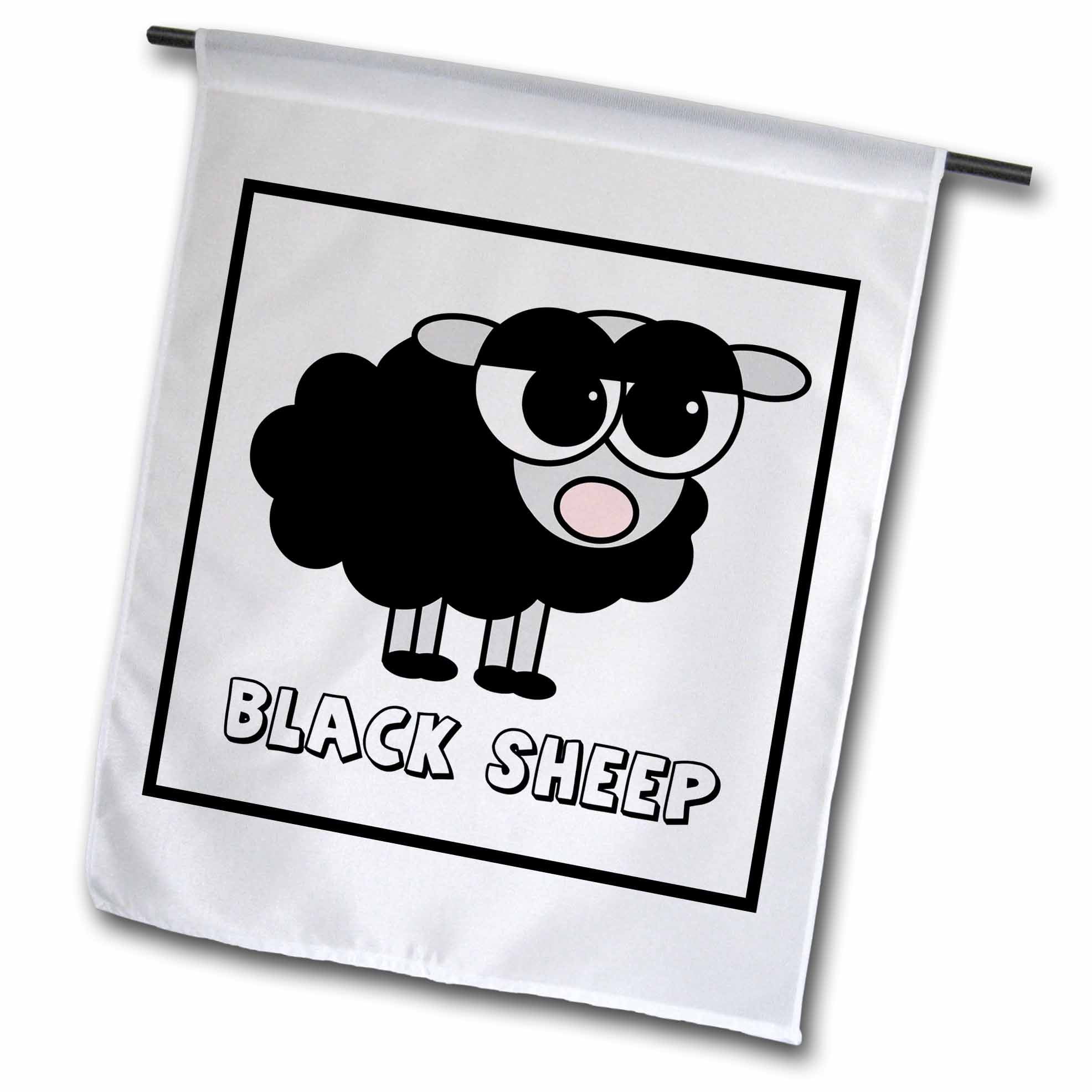 3dRose Little Black Sheep Design - Garden Flag, 18 by 27-inch - Walmart.com