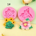 Leaves Flower Silicone Molds Heat Resistant Fondant Silicones Mould for ...