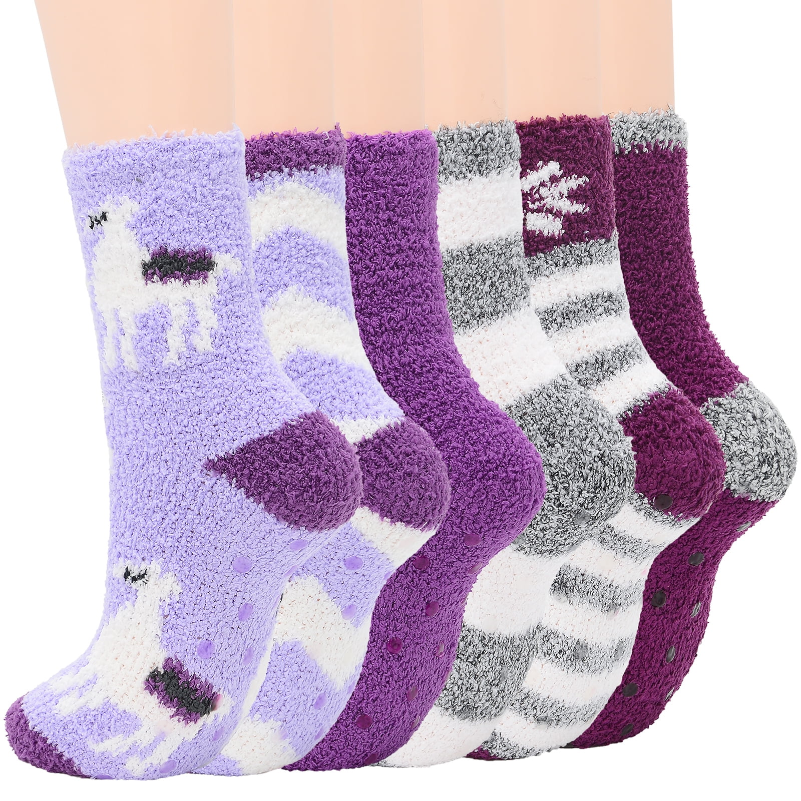 American Trends Women Warm Super Soft Cozy Fuzzy Socks Fluffy socks ...