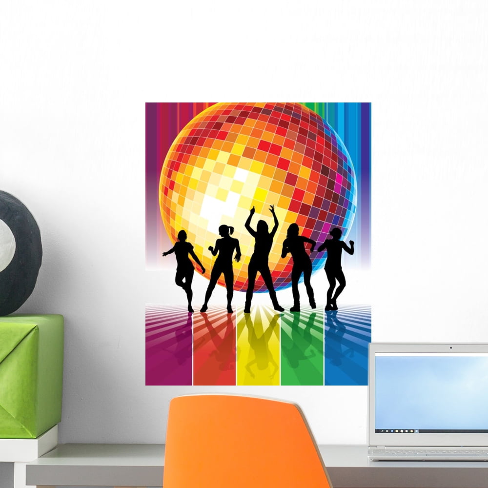 Disco Wall Mural by Wallmonkeys Peel and Stick Graphic (18 in H x 14 in ...