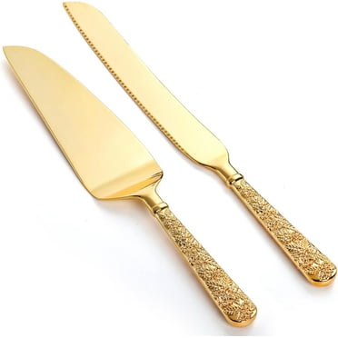 2Pcs Cake Cutting Set for Wedding, Dingrich Elegant Knife and Server ...
